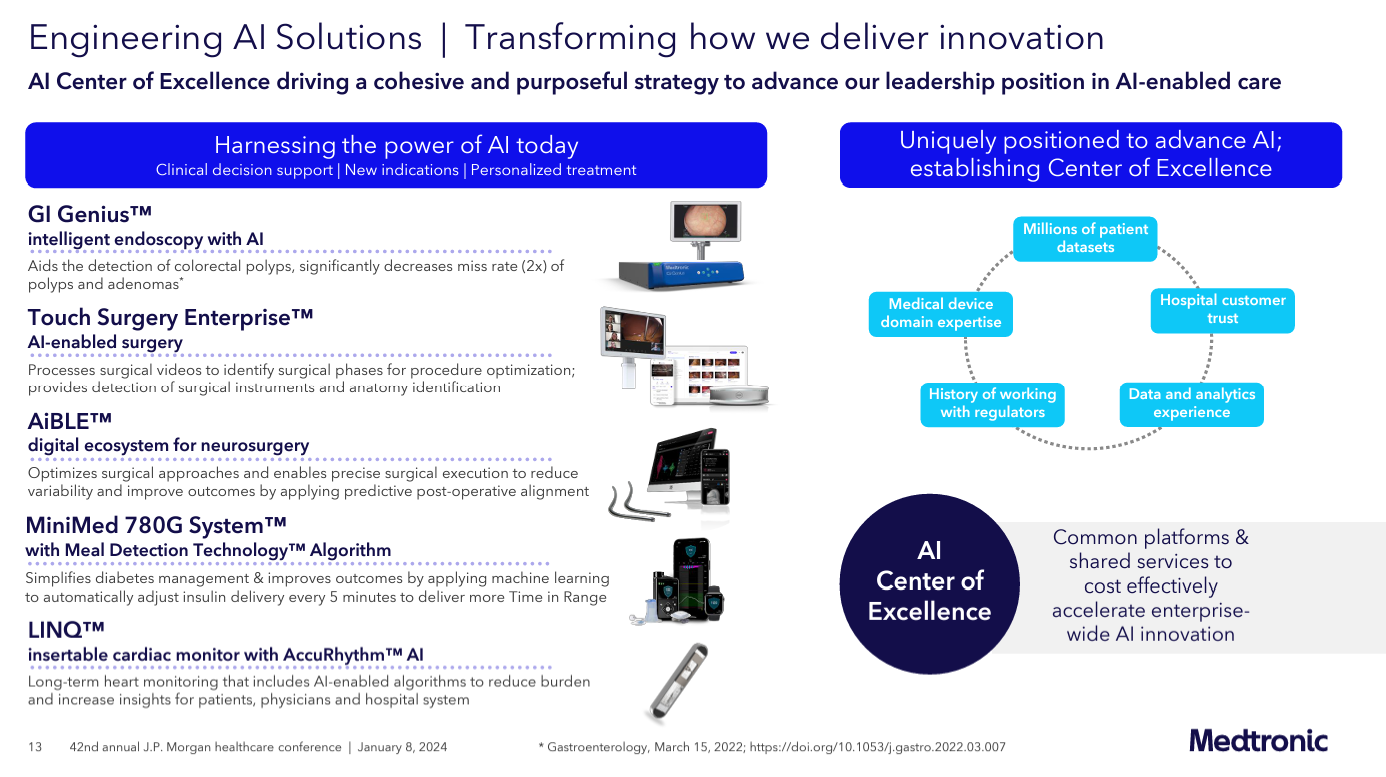 Medtronic Aims To Leverage Medical Device Data For Ai Enabled Care Constellation Research Inc